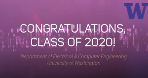 Graduation 2020 | UW Department of Electrical & Computer Engineering